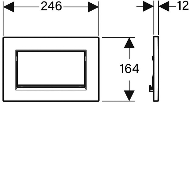 Geberit Sigma 30 Single Flush Plate -Kingsway Plumbing